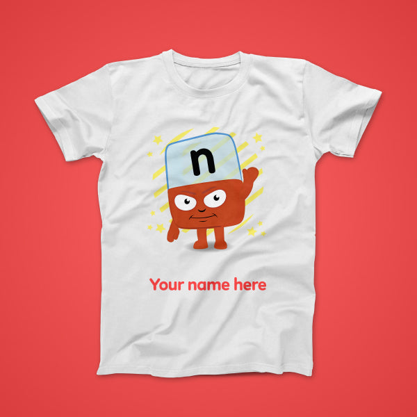 Alphablock N, personalised T – Blocks Shop